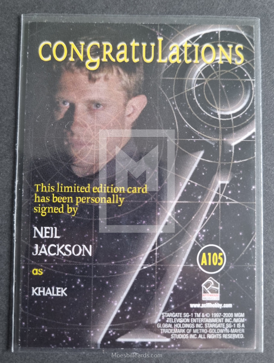 2008 Stargate SG1 Season 10 A105 Khalek Auto | Moesbill Trading Cards ...