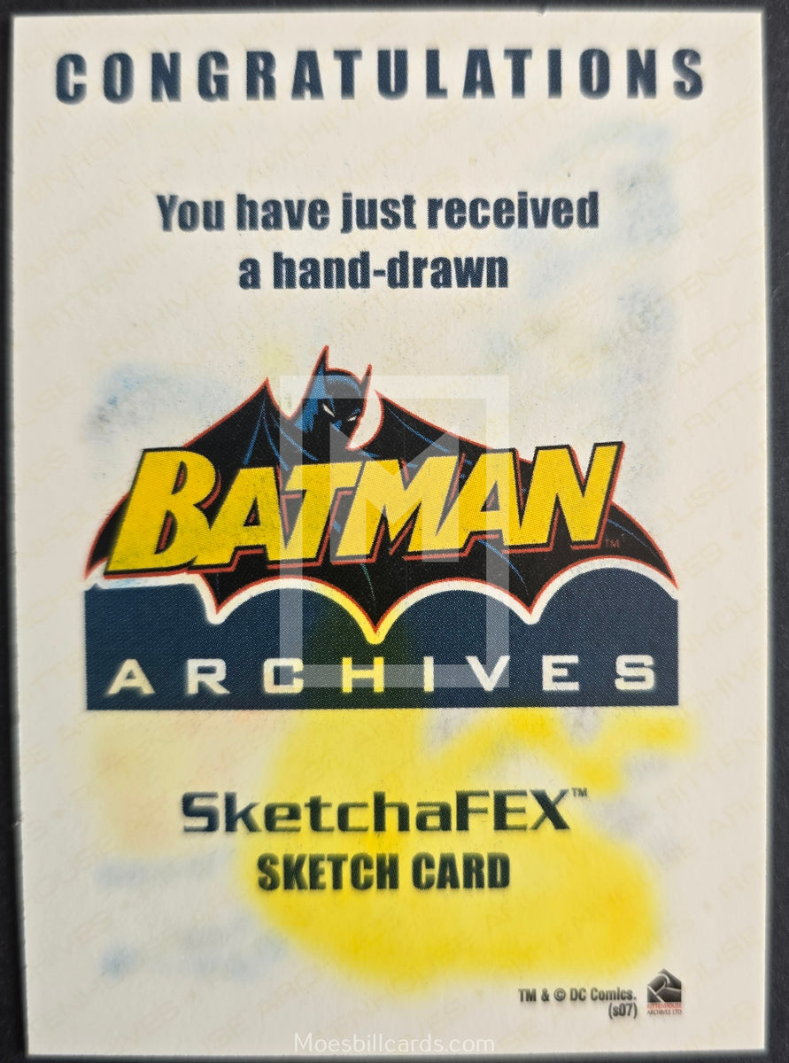 Rittenhouse Batman Archives Sketch Card Stasi | Moesbill Trading Cards ...