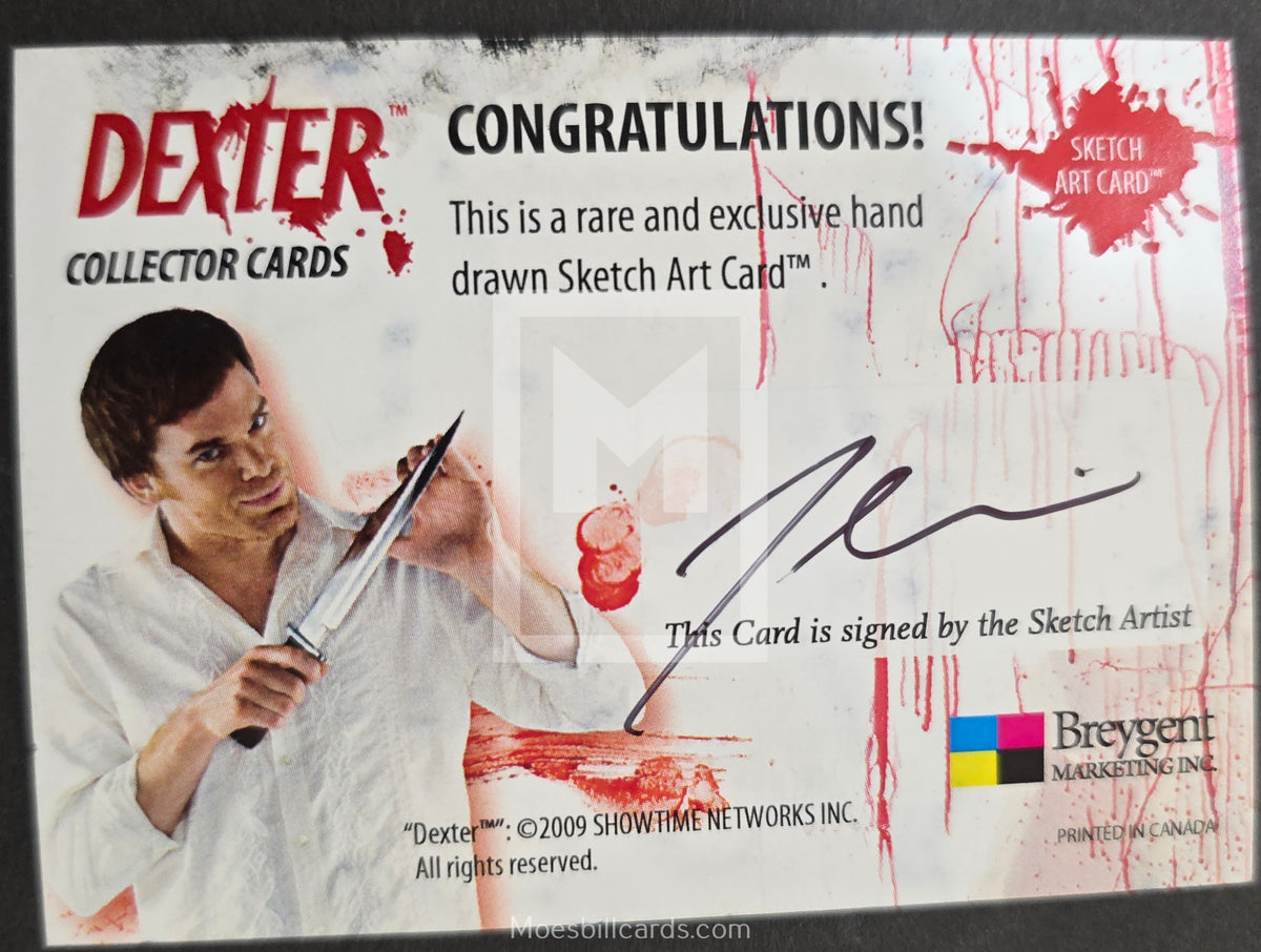 Breygent Dexter Season 1 Artist Sketch Card |Moesbill Trading Card ...