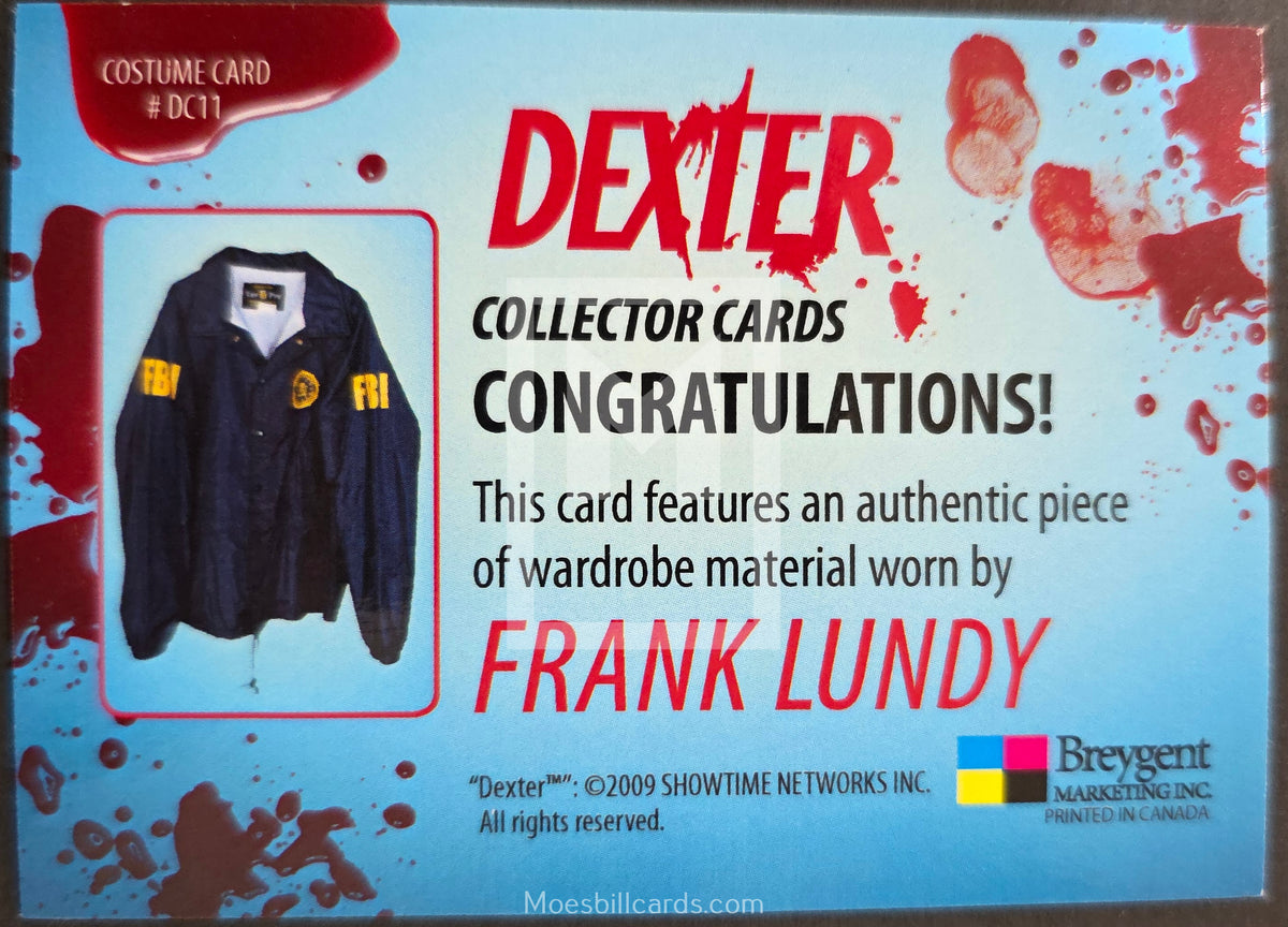 Breygent Dexter Season 1 Costume DC11 Frank | Moesbill Trading Card ...