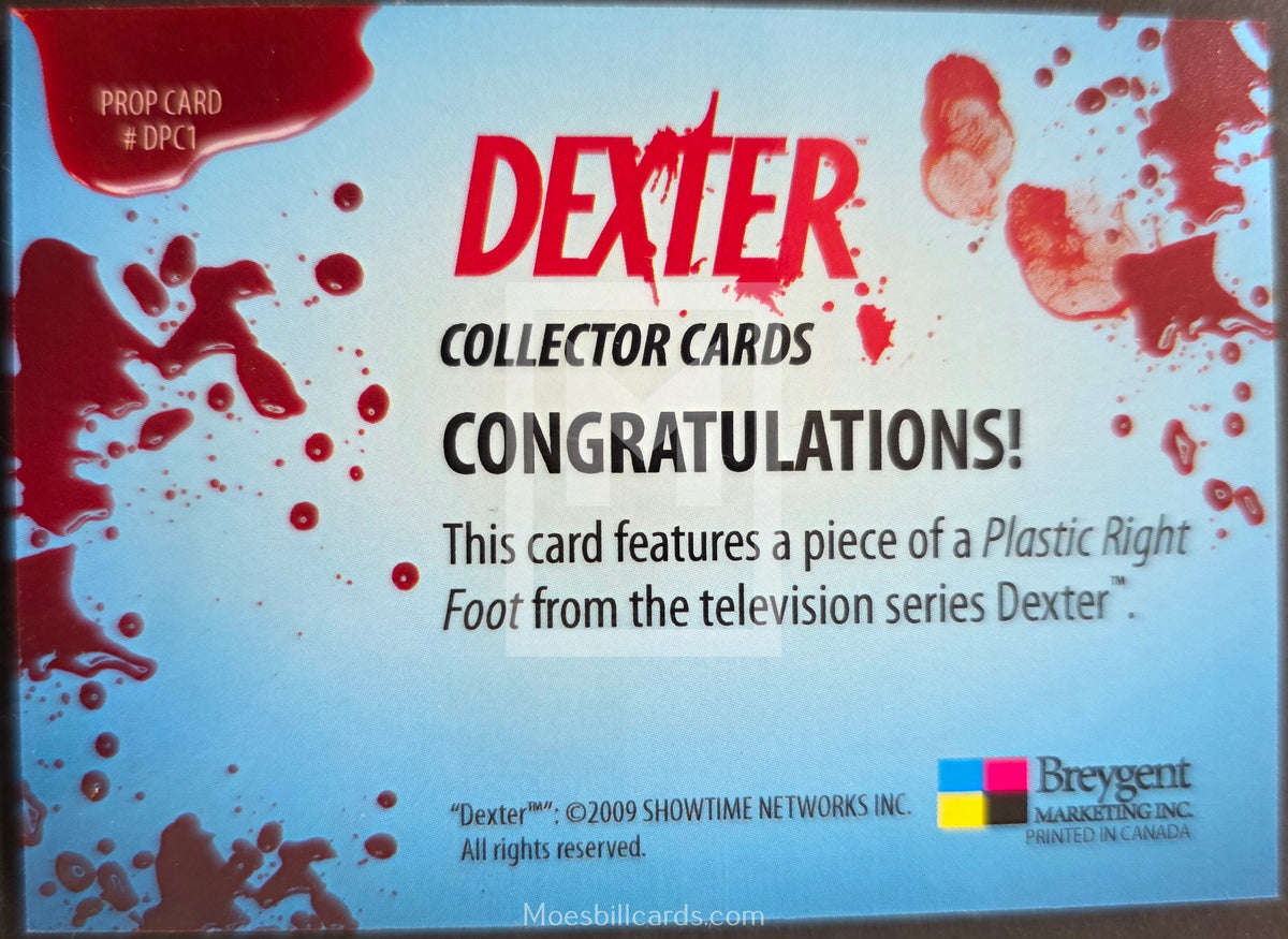 Breygent Dexter Season 1 Prop DPC1 Foot | Moesbill Trading Card ...