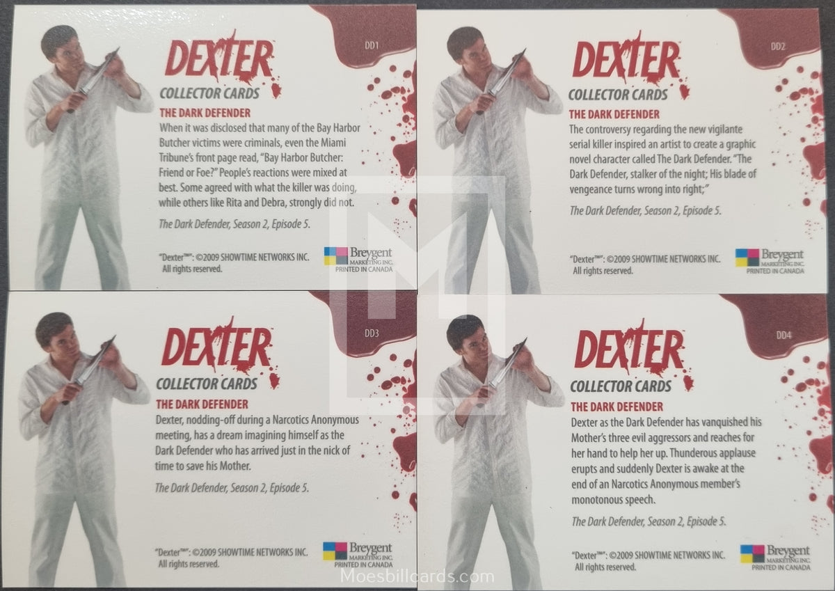 Breygent Dexter Season 1 Dark Defender DD1 DD4 | Moesbill Trading Card ...