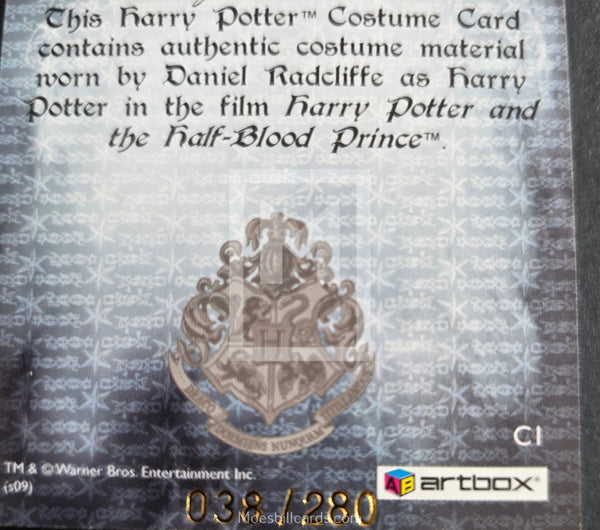 Harry Potter Half Blood Prince Costume Card C1 | Moesbill Trading Card ...