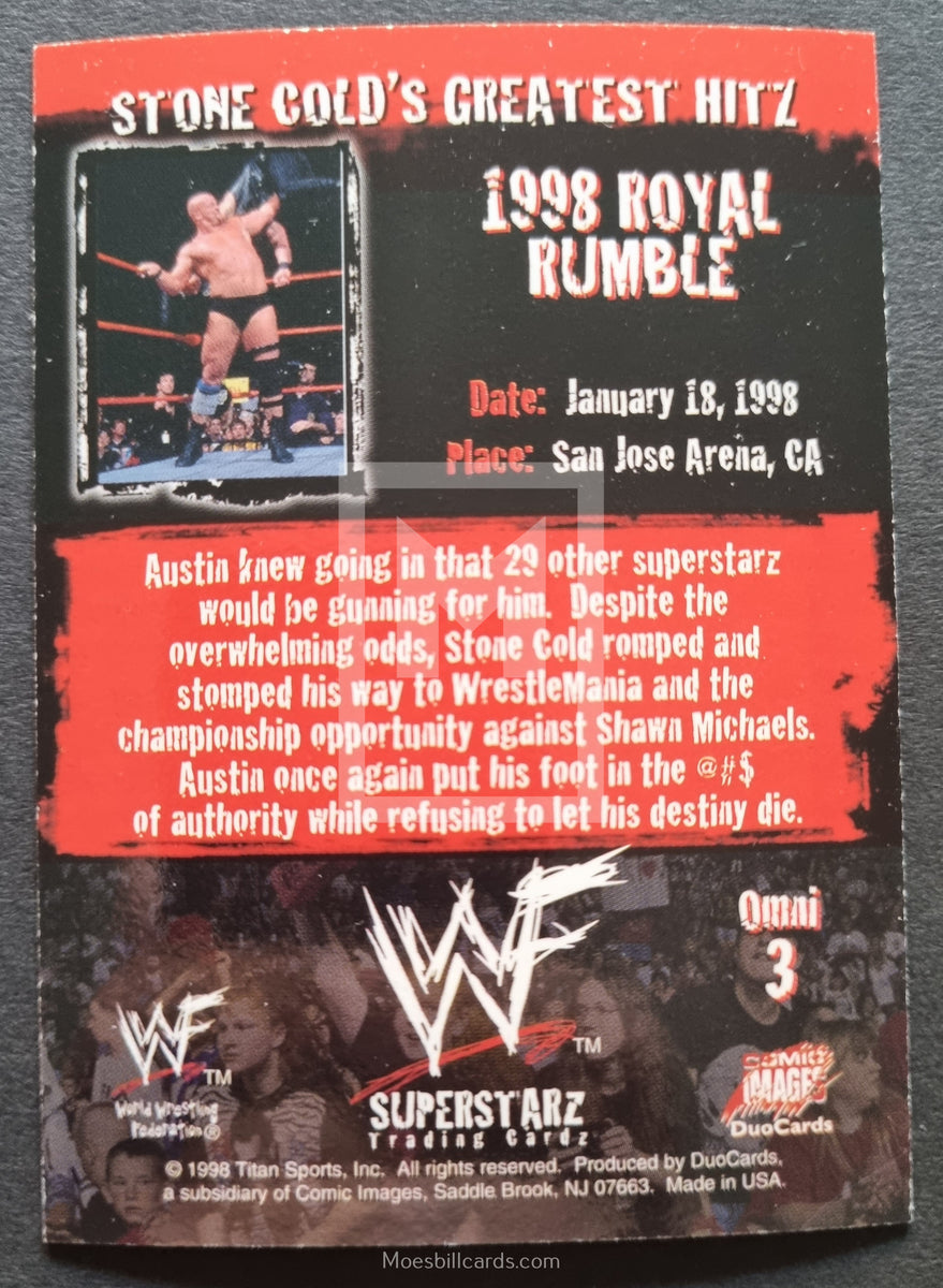 98 Wrestling WWF Superstarz Stone Cole Omni 3 | Moesbill Trading Cards ...