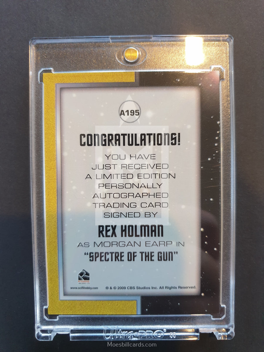 2009 Star Trek Rex Holman A195 Autograph | Moesbill Trading Cards ...